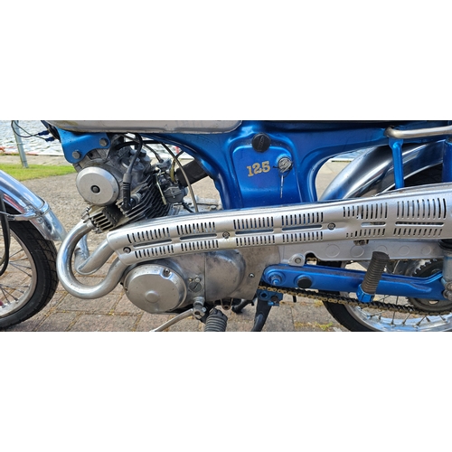 1969 Honda CL125A. Registration number PFJ 816G. Frame number CL125A ...