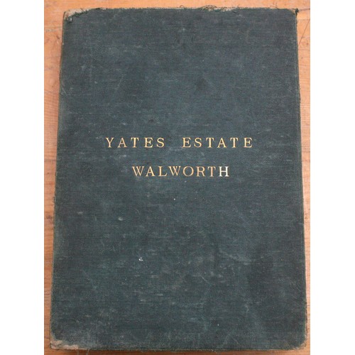 London. Large Map of Yates Estate Walworth. 50 inches x 78 inches. Made ...