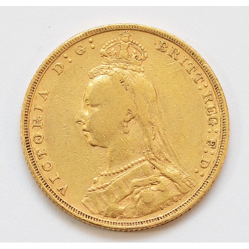 Victoria, Jubilee head, sovereign, 1892