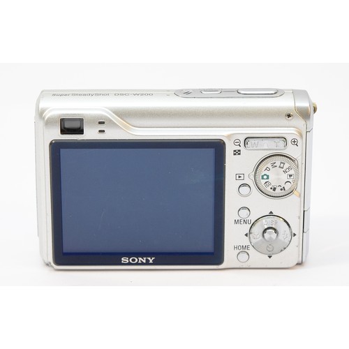 A Sony Cybershot DSC-W200 digital camera.