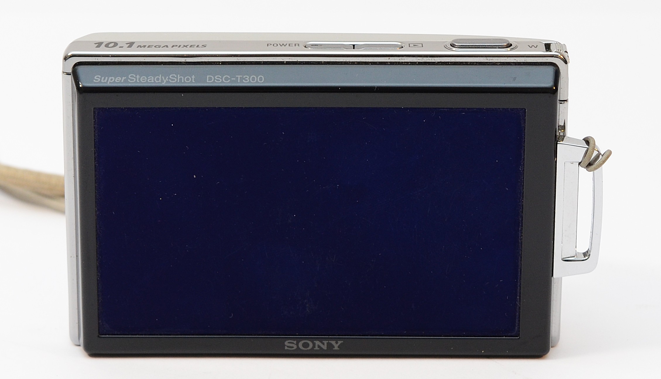 A Sony Cybershot DSC-T300 digital camera.