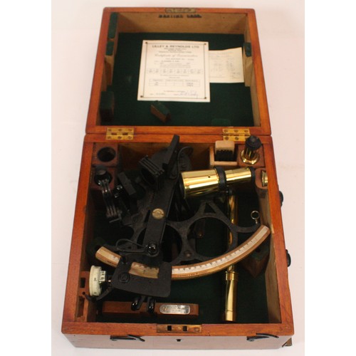 H. Hughes & Sons, London, a Husun sextant, retailed by Lilley ...