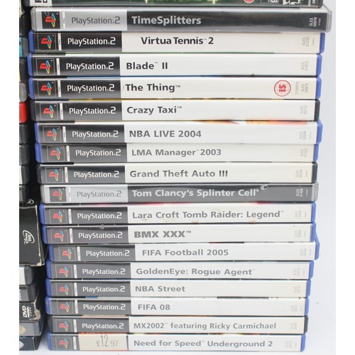 One large box containing an assortment of DVDs, PlayStation 2, XBOX ...