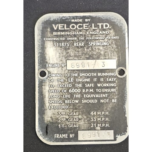 1970 Velocette LE, 198cc. Registration number HTW 20H. Frame number ...
