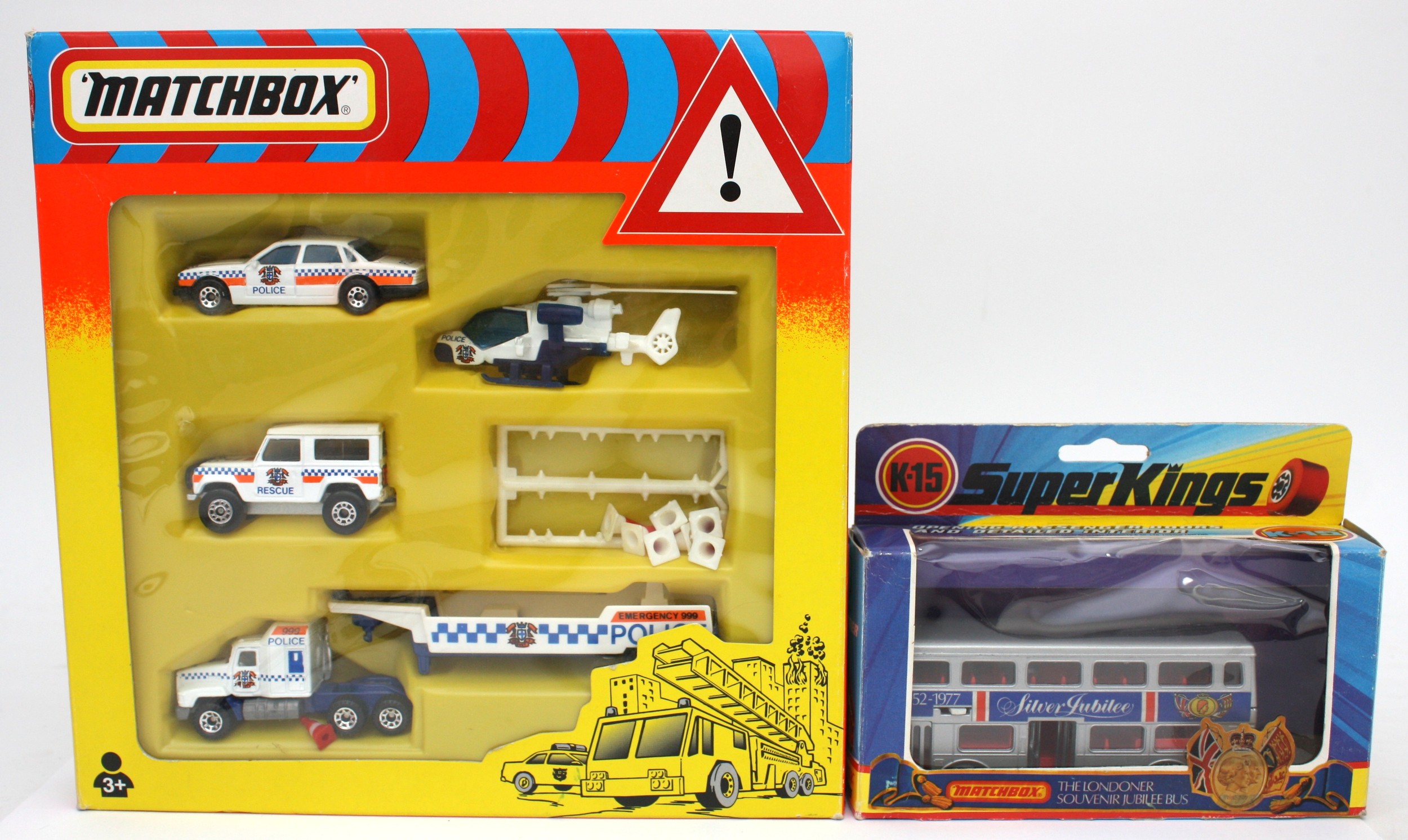 A 1990s Matchbox diecast model police set 'Emergency Rescue', in ...