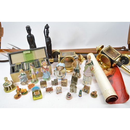 A selection of miscellaneous homewares to include a pair of rewired ...
