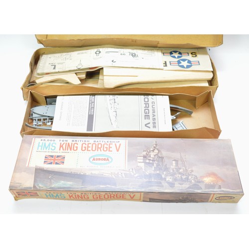 Over twenty model kits, 1960s-70s, makers to include, Revell, Inpact ...