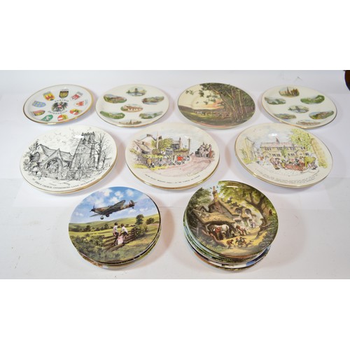 One box of collector's plates, primarily Royal Doulton country and ...