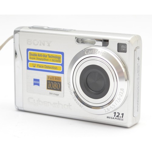 A Sony Cybershot DSC-W200 digital camera, in soft case.