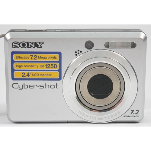 A Sony Cybershot DSC-S730 digital camera.