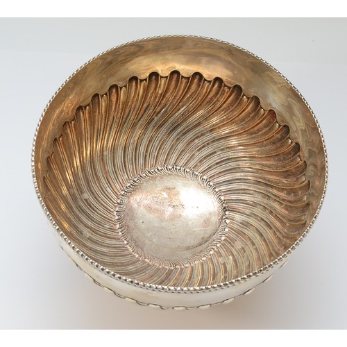 A Victorian silver punch bowl, Sheffield 1900, by the Atkin Brothers ...