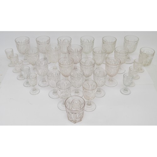Thirty-one pieces of American Depression era glassware (1930s), in the ...