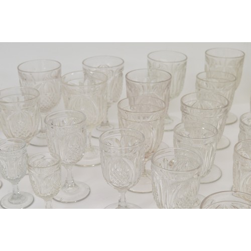 Thirty-one pieces of American Depression era glassware (1930s), in the ...