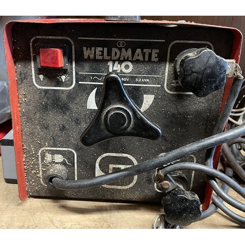 A Weldmate 140 electric arc welder, 240V, 3.2KUA, with accessories and ...