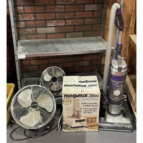 Electrical homeware appliances, to include a Vax 'Air Stretch' upright ...