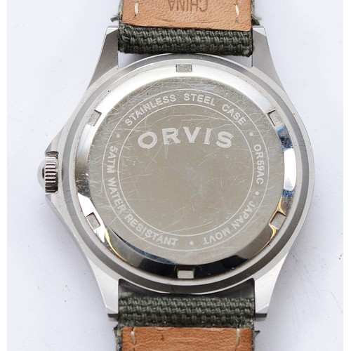 Orvis, a stainless steel quartz gentleman's wristwatch, day/date ...