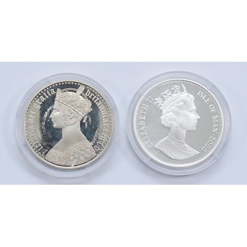 Westminster Mint, Gothic crown replica, silver proof, 2001, 28gm ...