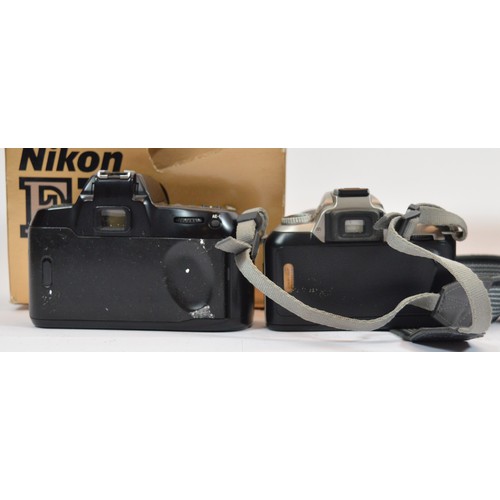 Four pieces of Nikon camera equipment, to include, a Nikon F55 with a ...