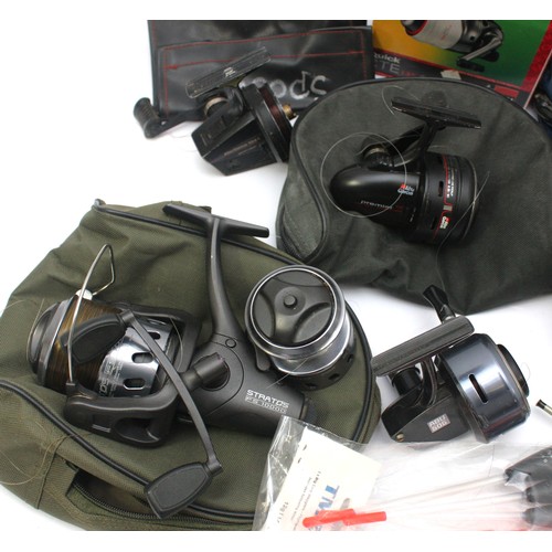 A Stratos FS 1000 fishing reel with spare spool, Theseus Match Bite ...