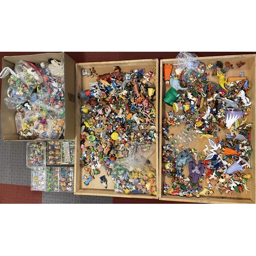 A large collection of 1990s loose plastic promotional figures, to ...
