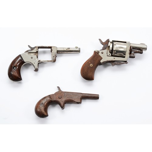 An early 20th century top venting eight shot starting pistol, marked ...
