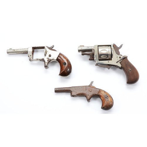 An early 20th century top venting eight shot starting pistol, marked ...