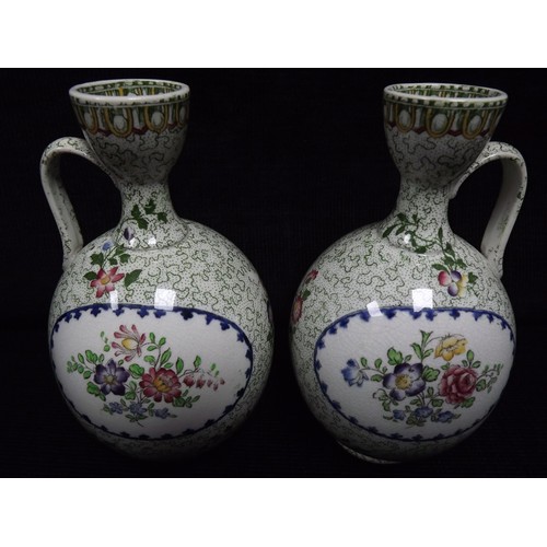 Pair of late 19th Centruy Copeland Spode Vases. Modelled as water jugs ...