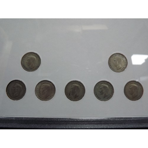 Royal Mint - World War II Great Britain Used Coin Set. Sixpences 1939-1945