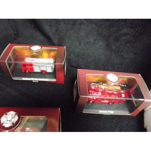 9 x Fire brigade Die-cast Vehicles. Matchbox YSFE01 1930 Ahrens-Fox ...