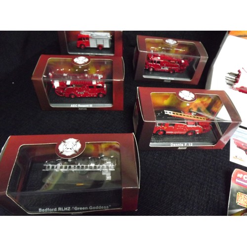 9 x Fire brigade Die-cast Vehicles. Matchbox YSFE01 1930 Ahrens-Fox ...
