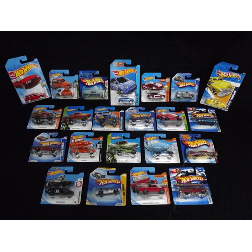 22 x Mattel Hot Wheels Vehicles. Carded. Various Themes including HW ...