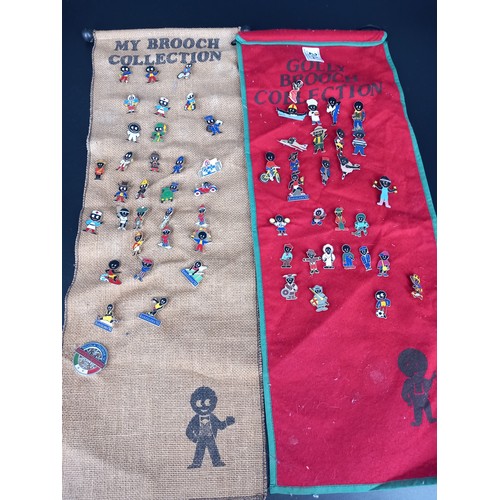 A large collection of vintage Robertson jam collectors badges on ...