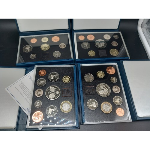Boxed proof British Coin sets (various dates)