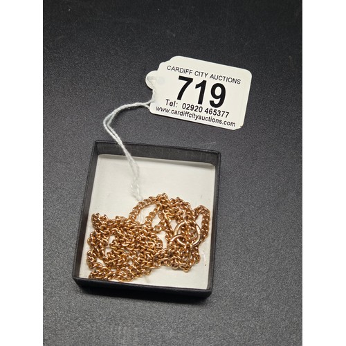 A 9 carat gold chain - links marked as 9 carat and chain XRF tested as ...