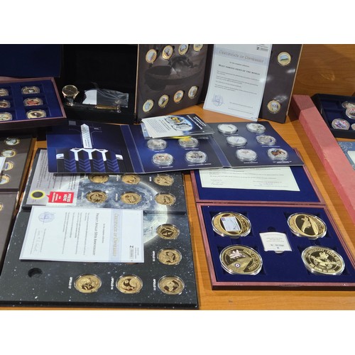 Travel related coins and collectible coin sets - Concorde, Ships of the ...