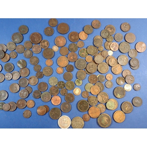 A quantity of Georgian copper coinage
