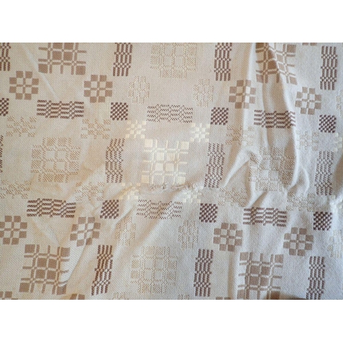 A Welsh Meirion Mill woollen blanket in brown, 231 x 1540