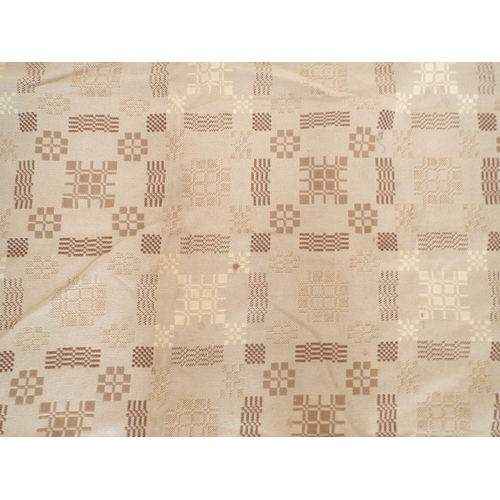A Welsh Meirion Mill woollen blanket in brown, 231 x 1540
