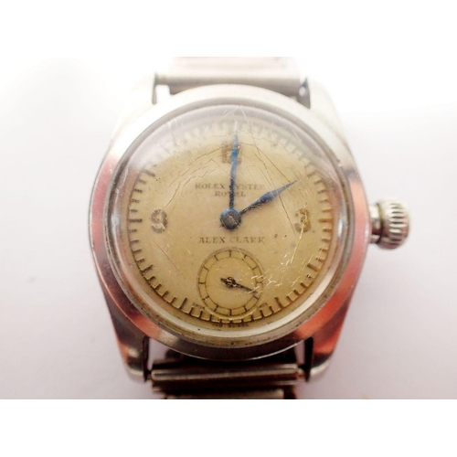 A Rolex Oyster Royal stainless steel wrist watch, No. 78545, external ...