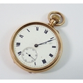 A Dennison silver plated Sun pocket watch - a/f