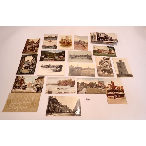 A group of sixty postcards from the Midlands including Stourbridge ...