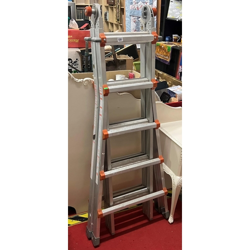 Wings aluminium multi folding step ladders - Brand new