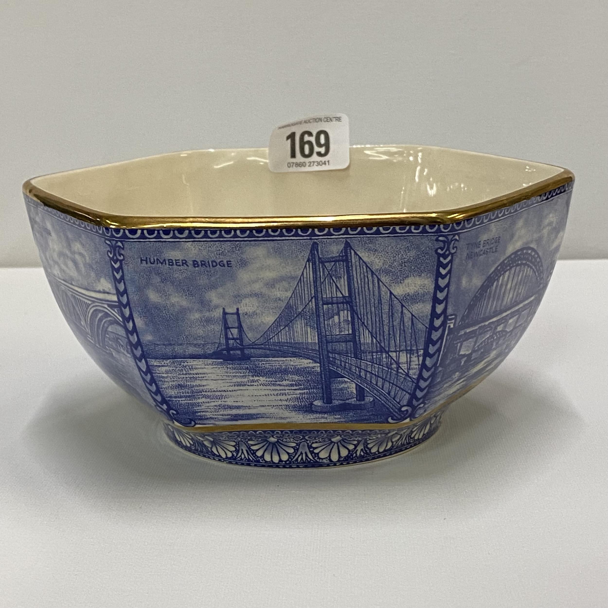 Wade Pottery for Ringtons Ltd Tea Merchants Blue and White Hexagonal ...