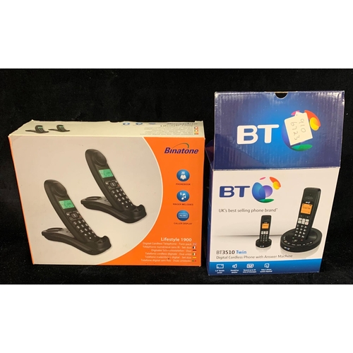 Two telephone sets (BT and Binatone)