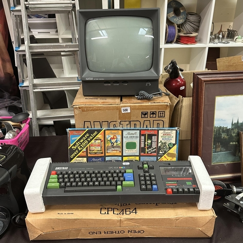 AMSTRAD CPC 464 COMPUTER KEYBOARD INCLUDING DATACORDER AND AMSTRAD GT64 ...