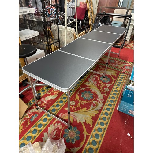 10FT ALUMINIUM LONG FOLDING TABLE