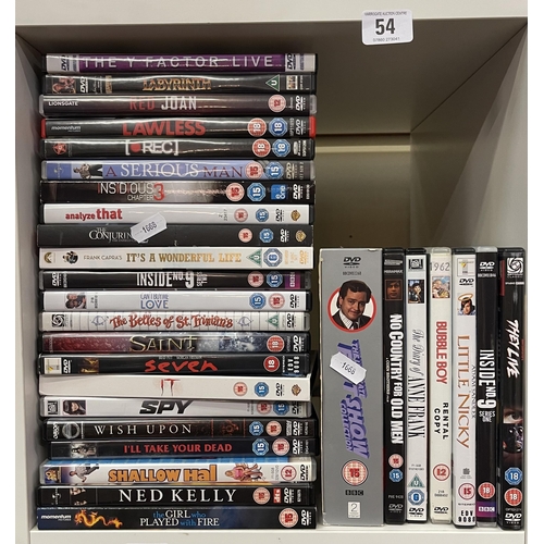 SELECTION OF DVDS