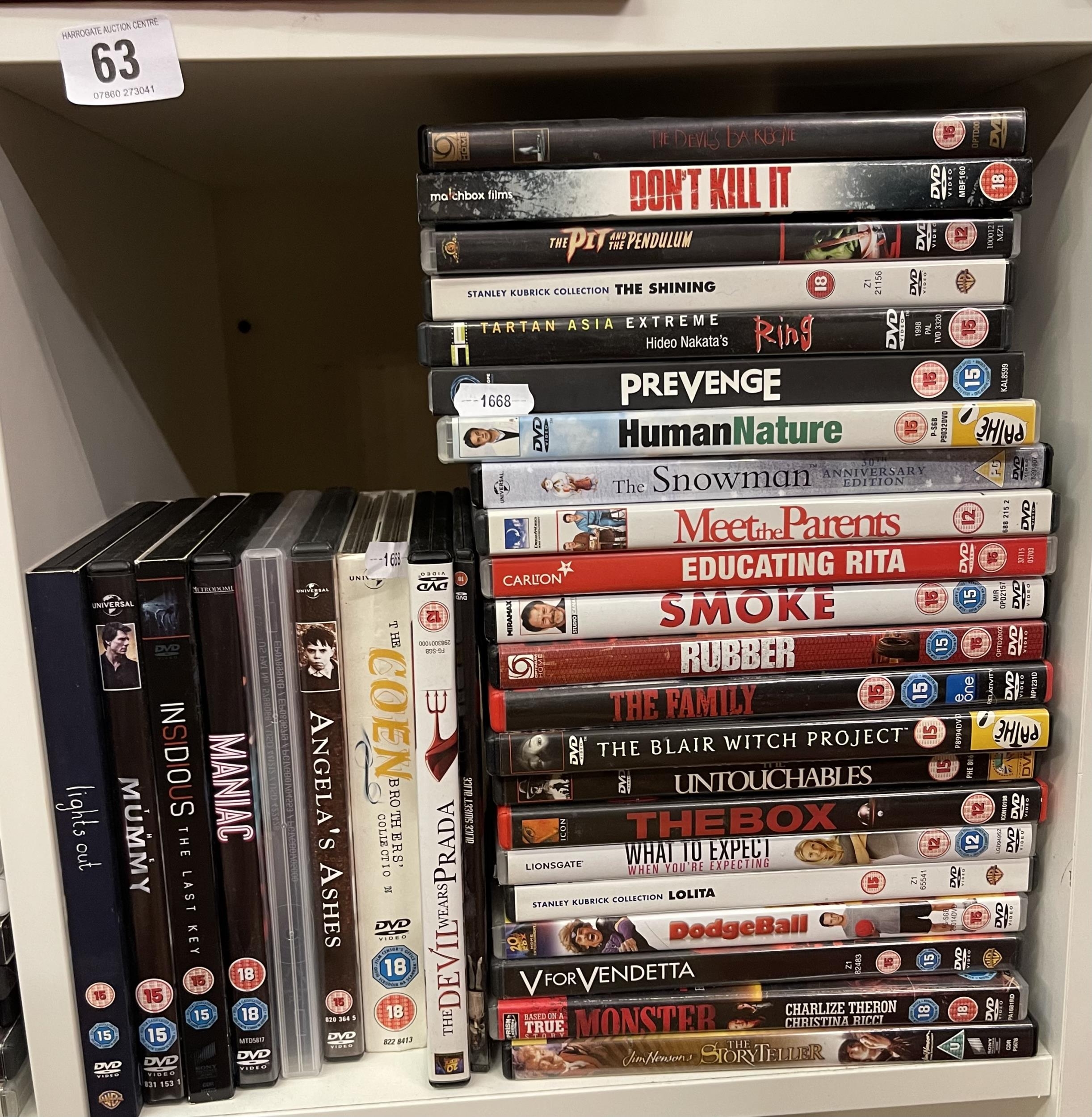 SELECTION OF DVDS