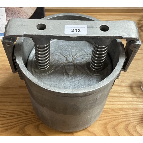 VINTAGE BUTCHERS ALUMINIUM MEAT/HAM TONGUE PRESS