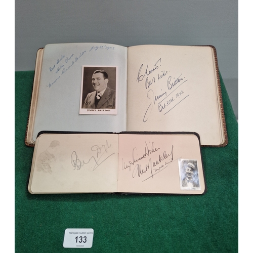 TWO VINTAGE AUTOGRAPH BOOKS